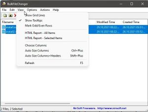 BulkFileChanger – Attribute von Dateien ändern || Bild 3 / 3