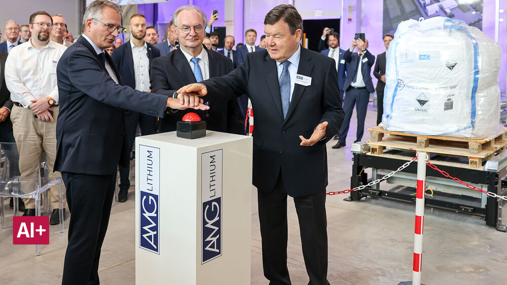 AMG Lithium startet Produktion in Europas erster Lithiumhydroxid-Raffinerie