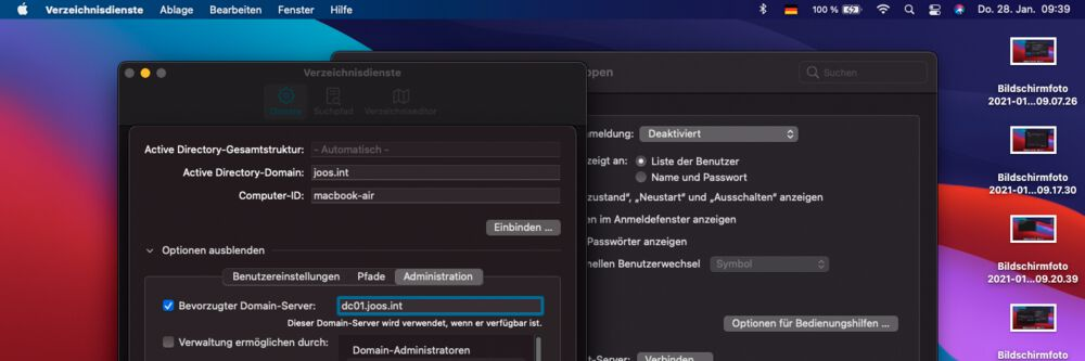 Active Directory-Integration von Unix, Linux und macOS