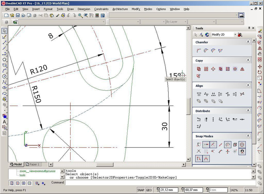 Gratis 2D-CAD-System DoubleCAD XT in neuer Version