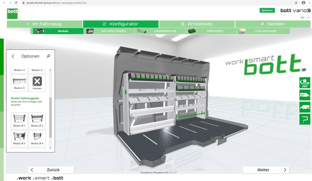 Online-Konfigurator: Mit 3D-Planung zum passgenauen Nutzfahrzeug