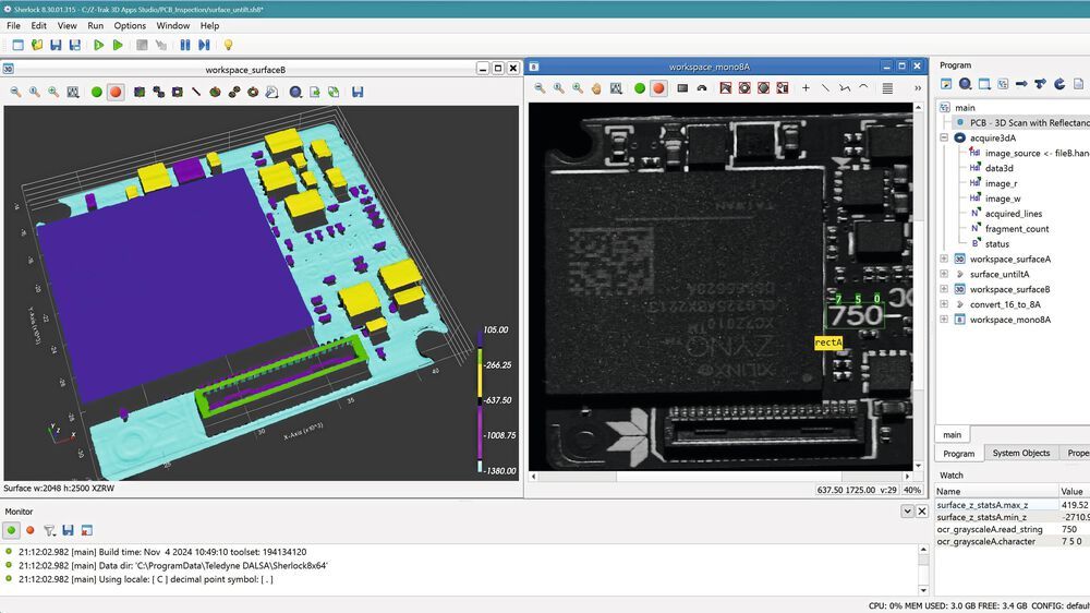 Teledyne führt neue Software-Tools für Inline-3D-Scans ein