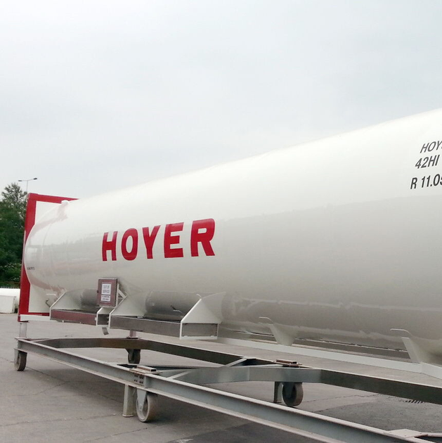 Hoyer bringt Gas im 40-Fuß-Container
