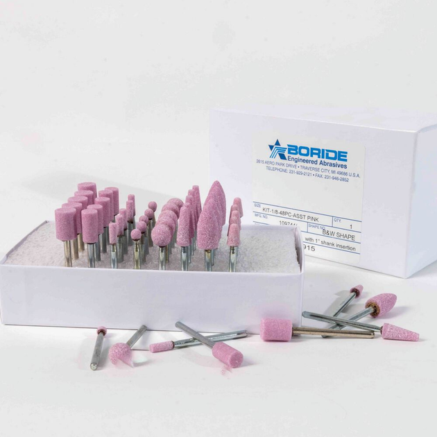 Boride Engineered Abrasives adds pink mounted points to existing ...