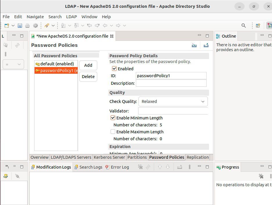 Apache Directory Server und Apache Directory Studio als AD-Alternative || Bild 5 / 10