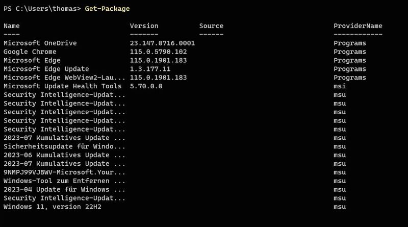 Software mit der PowerShell installieren || Bild 1 / 4