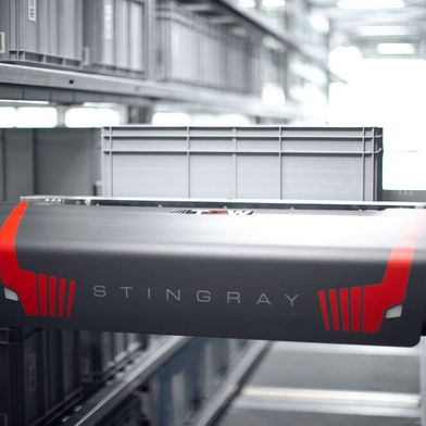 TGW Stingray Shuttle System für TVH