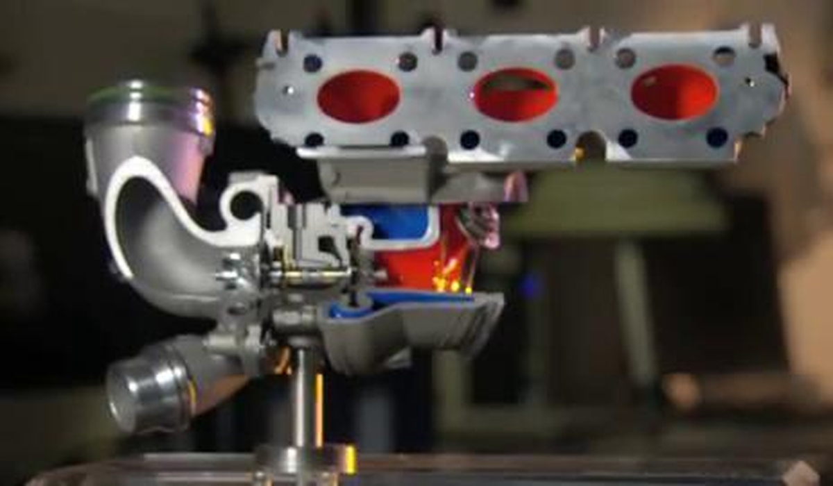 Turbolader mit Aluminium-Turbinengehäuse in Serie