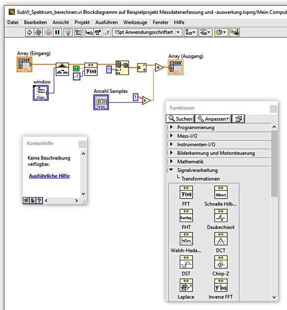 Messdaten am PC mithilfe von LabVIEW auswerten