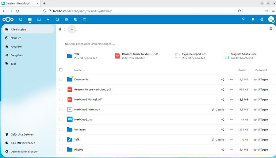 Neues in Nextcloud 25: KI, Interface, Photos 2.0, Talk, Mail || Bild 1 / 11