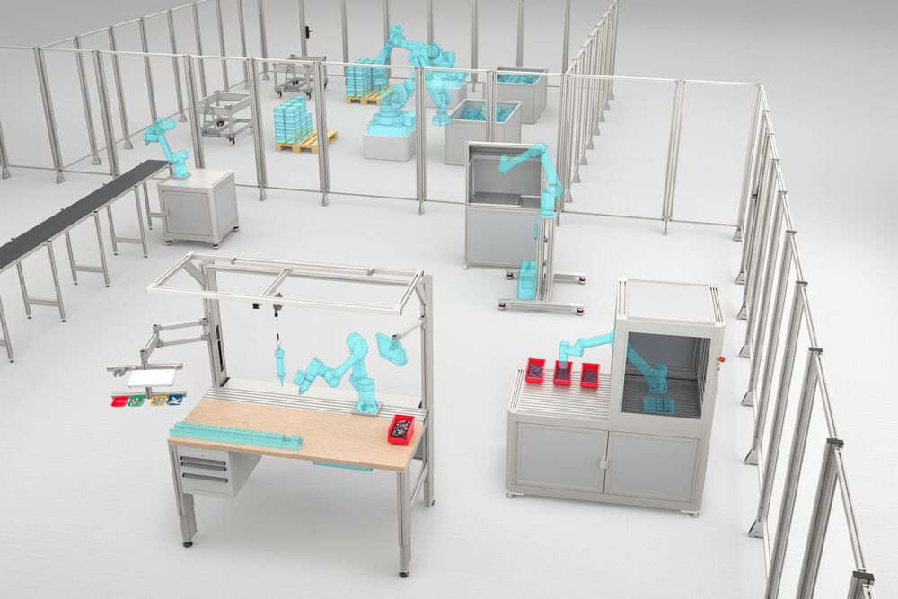 With a modular construction kit for the appropriate Cobot substructure ...