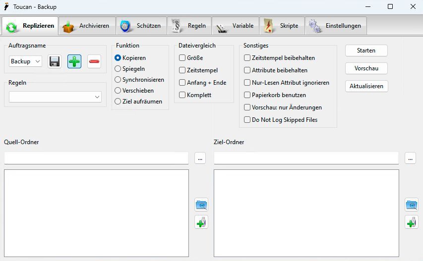 Toucan – Backup und Sync von Daten in Windows 10/11 || Bild 1 / 3