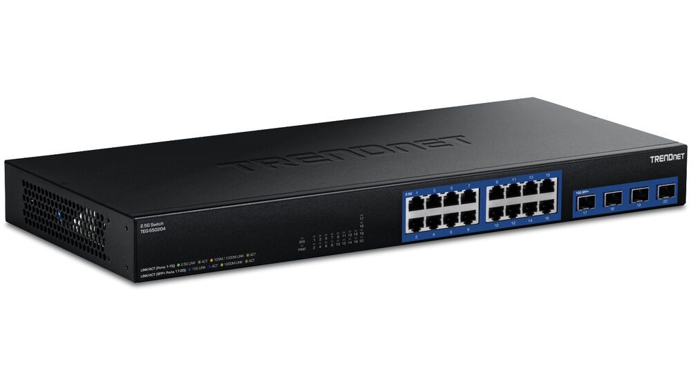 20-Port-Multi-Gigabit-Switch von TRENDnet mit 2,5G und 10G