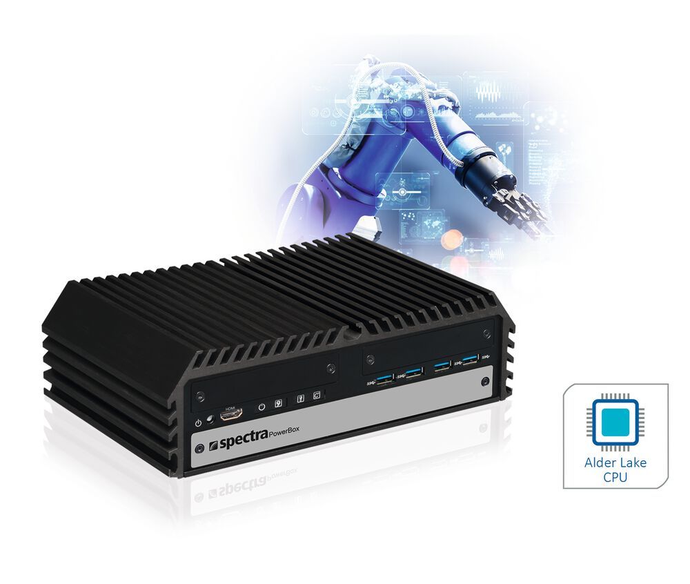 Spectra PowerBox 420: Edge AI Box‐PC mit Alder Lake Prozessoren