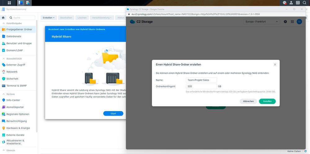 Hybrid Shares: Hybride Cloud mit Synology-NAS, Teil 1 || Bild 5 / 9