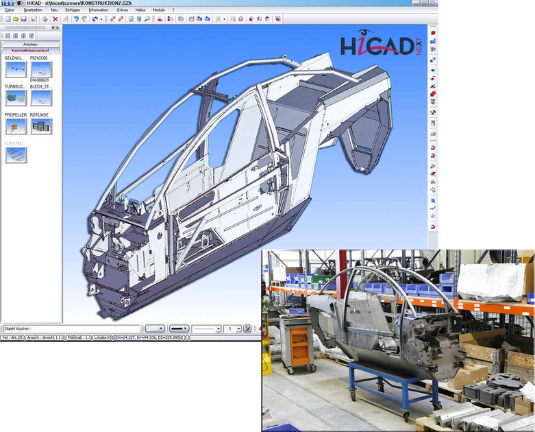 CAD-Software HiCAD next für eine durchgängige Prozesskette
