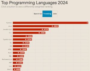 Die wichtigsten Programmiersprachen im Jahr 2024 || Bild 2 / 3