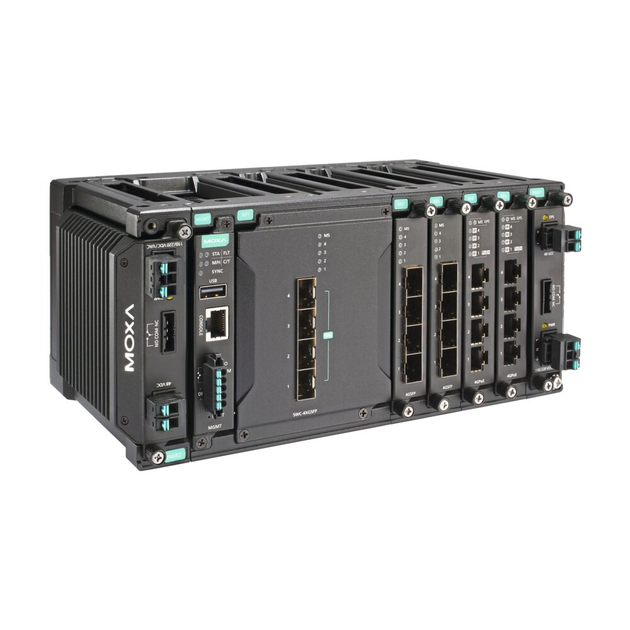 Modulare DIN-Schienen Switches mit 10 Gigabit Ethernet
