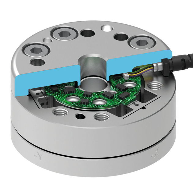 Kompakter Kraft-Momenten-Sensor mit hoher Signalqualität