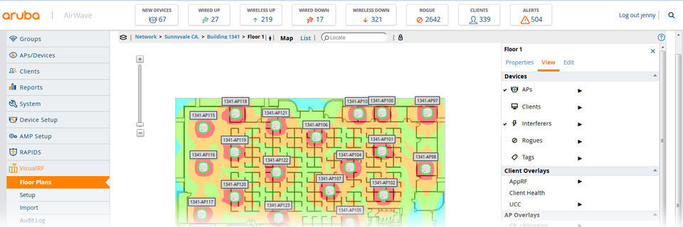 Aruba präsentiert AirWave Glass 1.0