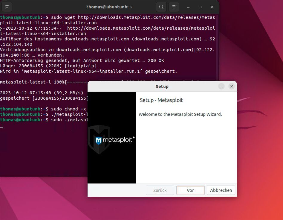 Pentesting mit Metasploit und Nmap || Bild 1 / 13