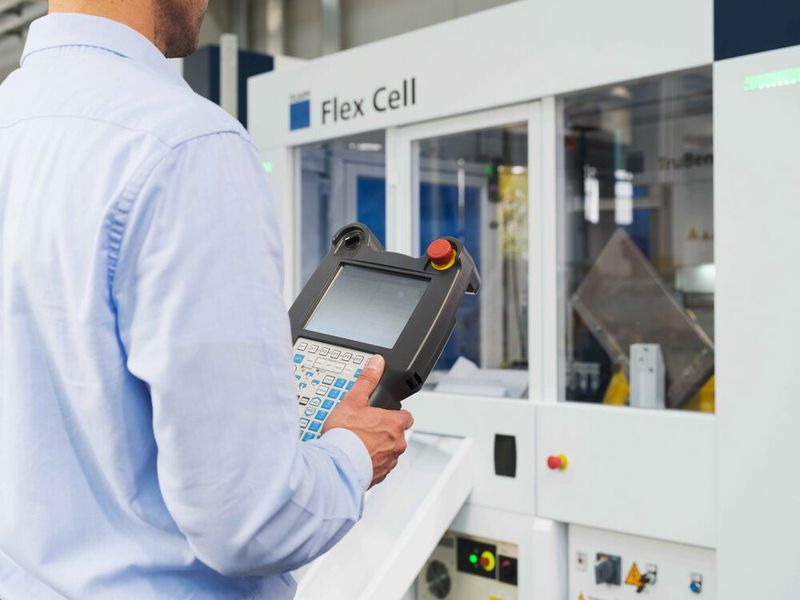 Die Flex Cell von Trumpf automatisiert die Trubend 7050 || Bild 2 / 2