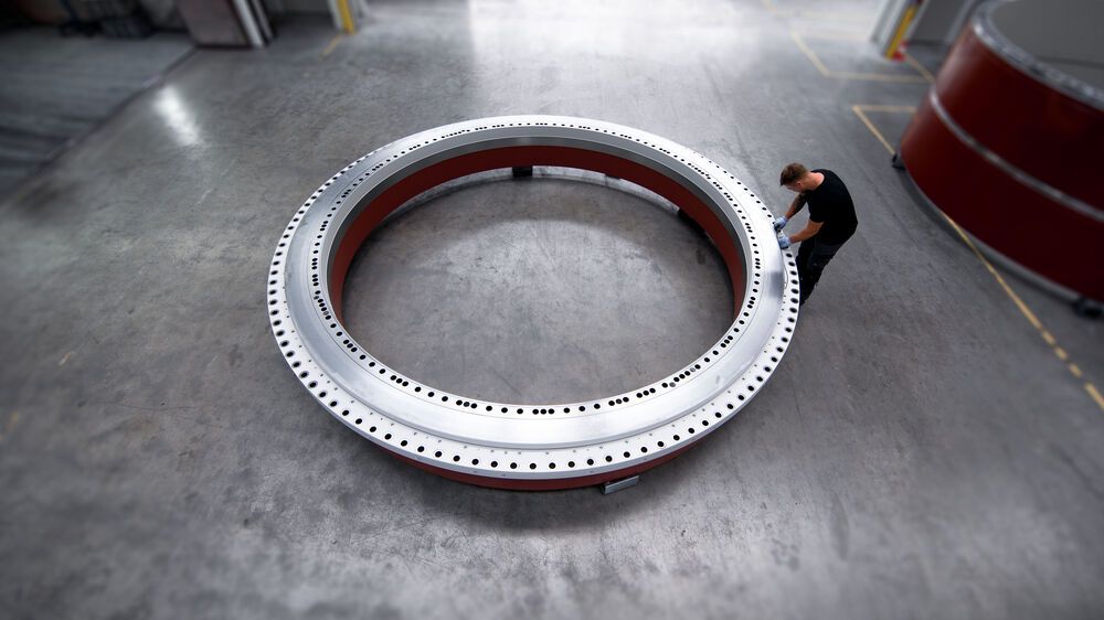 Lager für schwimmende Windkraftanlagen in XXL