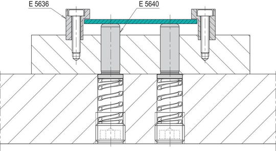 Standardised components for strip guiding