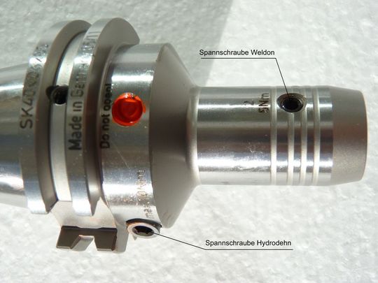 Hydrodehn-Weldon-Futter spannt hochgenau und verdrehsicher