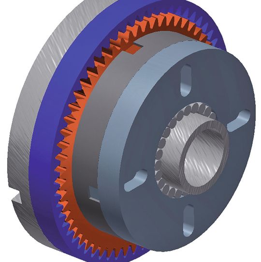 Statik hochuntersetzender Exzentergetriebe