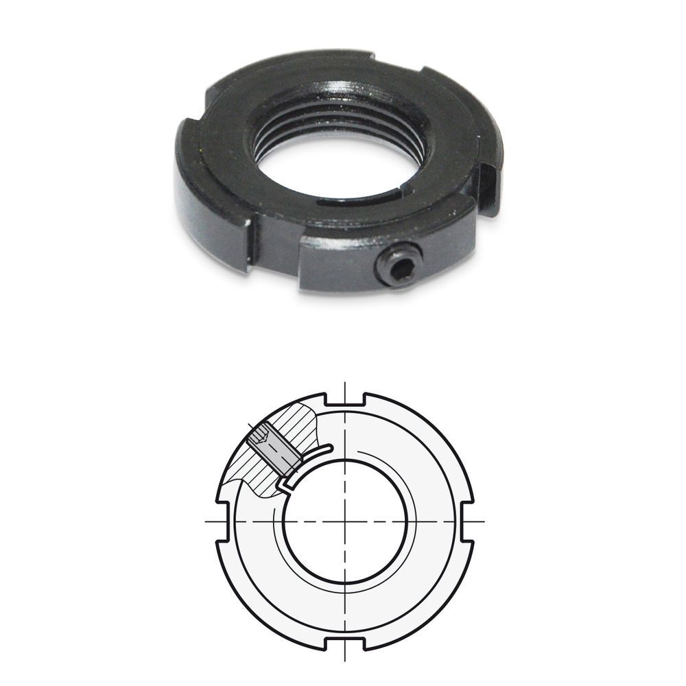 Nutmuttern gegen Verdrehen sichern