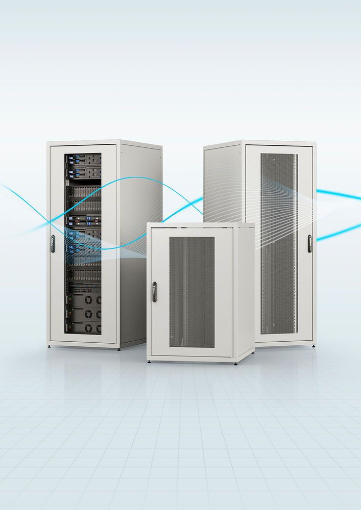 Stabiles 19''-Rack von Schäfer IT-Systems