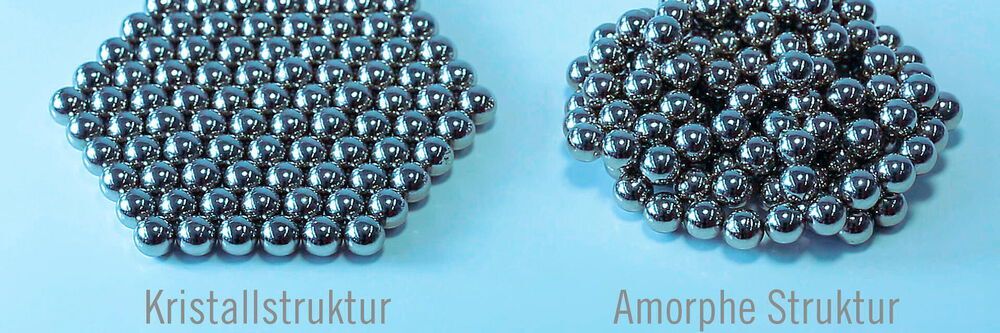 Amorphe Metalle oder metallische Gläser