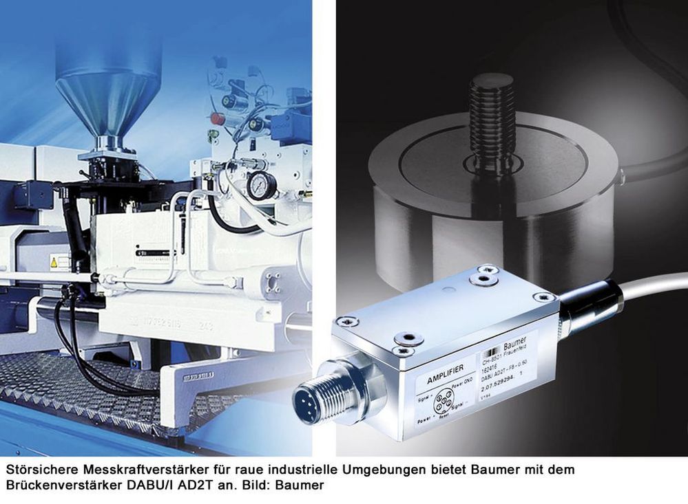 Baumer Electric AG: Brückenverstärker für exakte Kraftmessketten