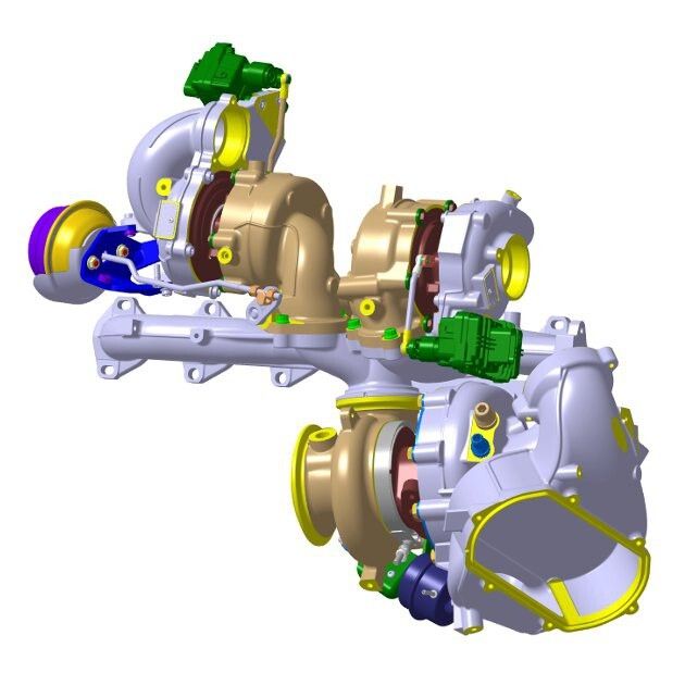 Premiere: dreifach Turbolader für BMW M Diesel