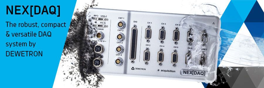 DEWETRON presents the NEX[DAQ] – the robust and compact DAQ system