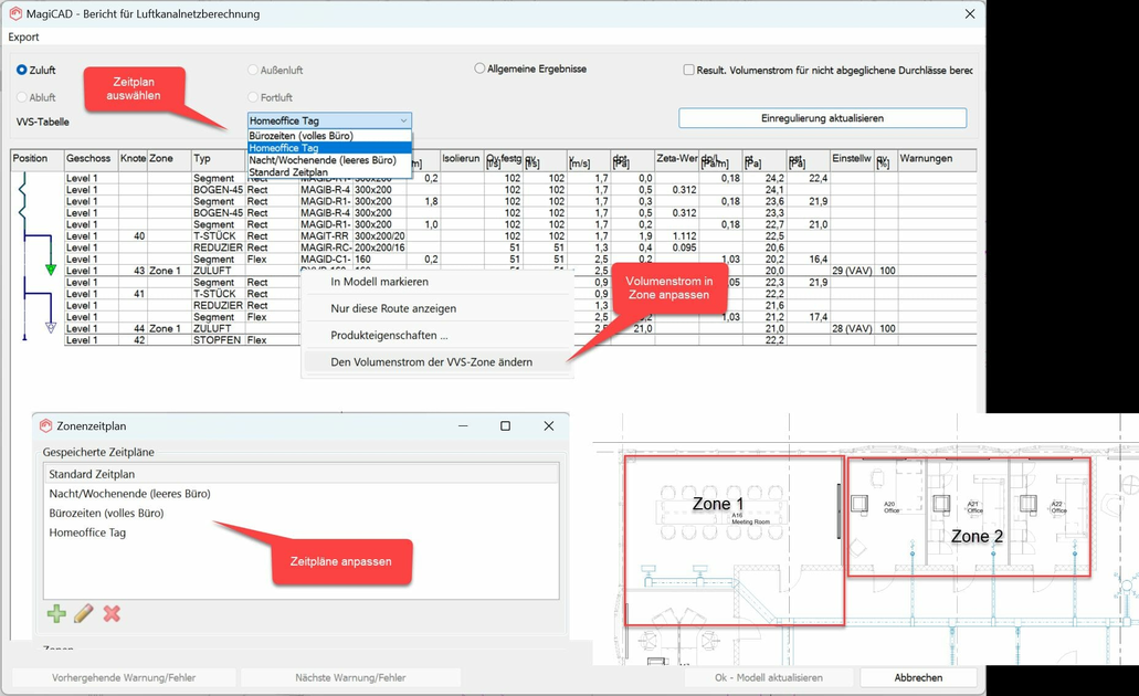 TGA-Konstruktion in Revit: VVS-Lüftungssystemberechnung und weitere Tools