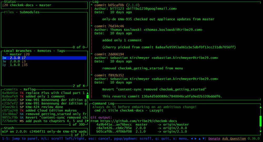 Lazygit – ein Terminal-User-Interface für Git