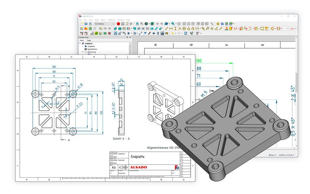 How to Design with FreeCAD—A Practical Example || Picture 2 / 8