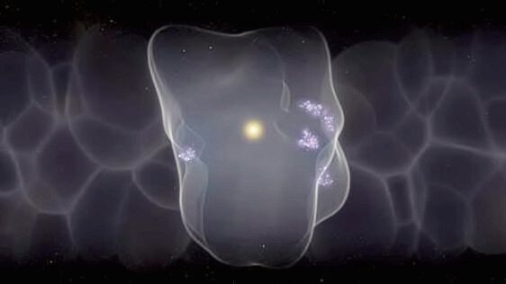 Weltraum-Blasen lassen Sterne entstehen