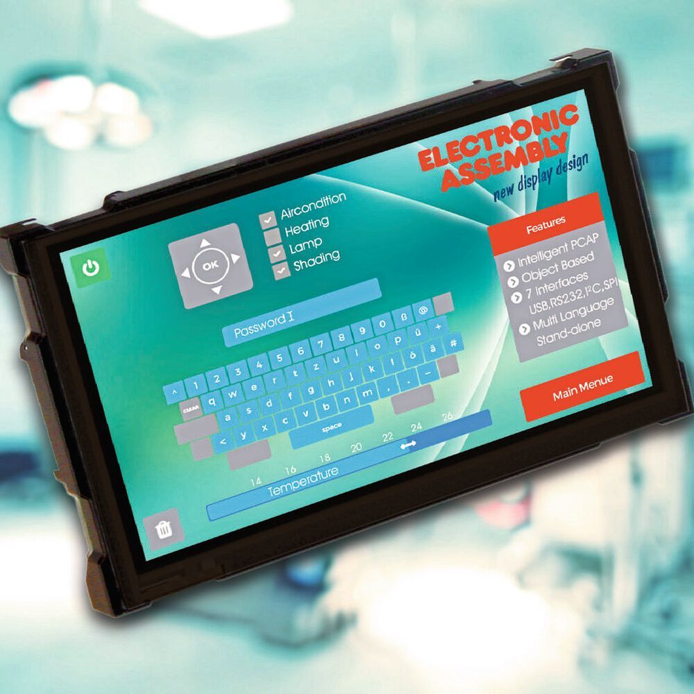 HMI zum Einbau mit Tablet-ähnlichen Bedienfunktionen