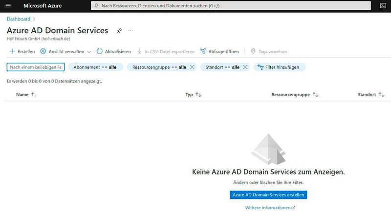 Azure Active Directory Domain Services in der Praxis || Bild 1 / 14